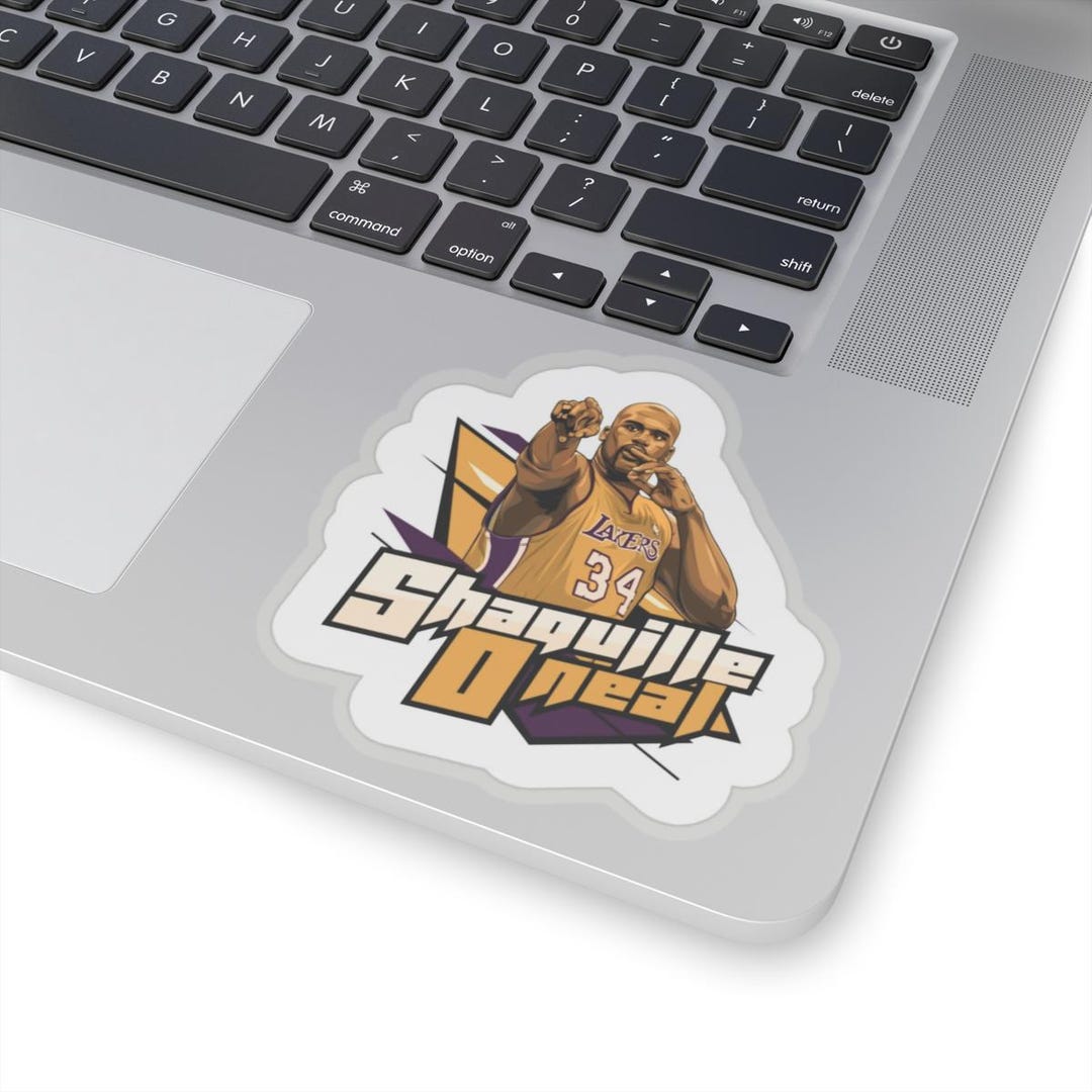 Shaquille O'neal Kiss-cut Stickers, Basketball Fan Gift, Sports Laptop ...