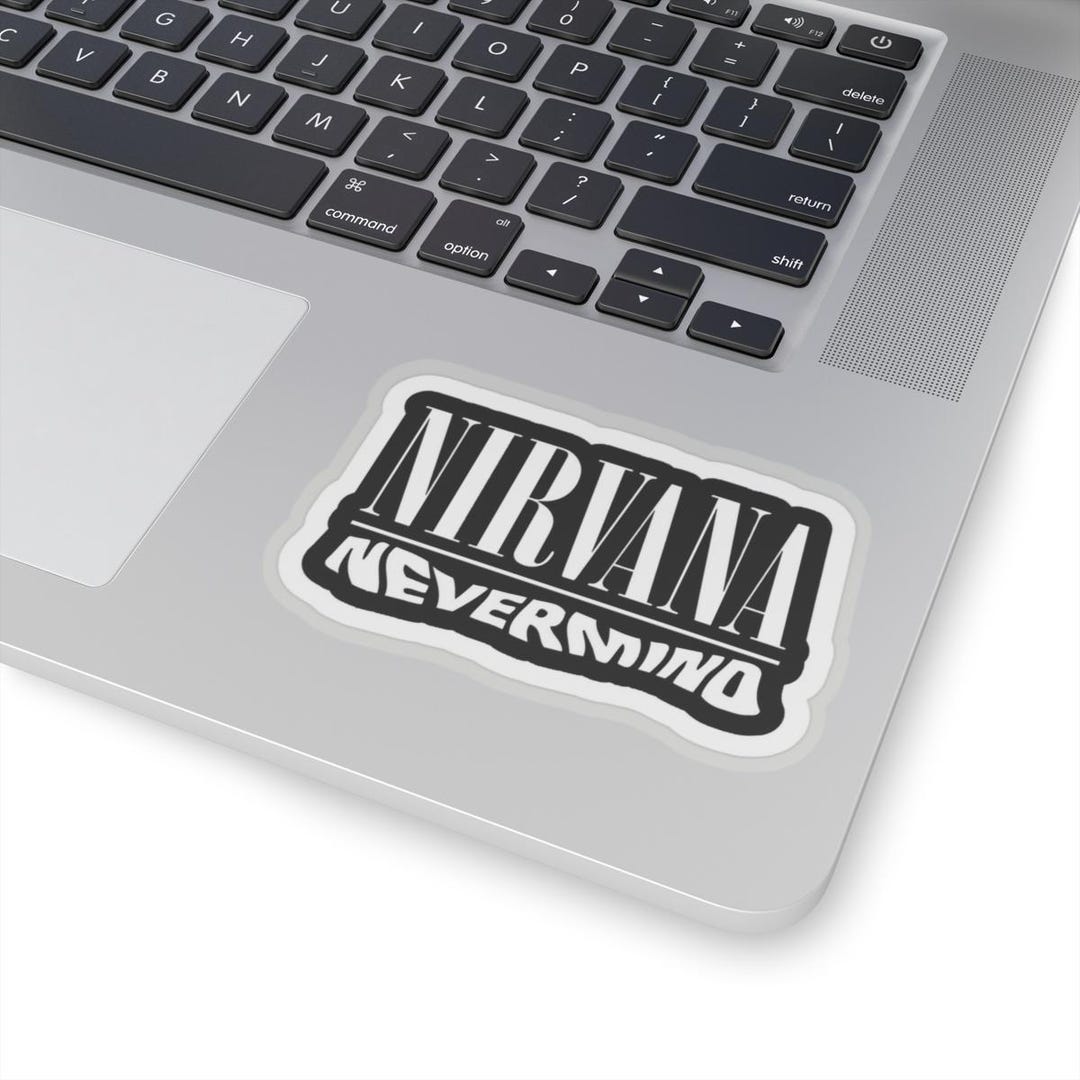 Nirvana Sticker, Smiley Face Vinyl Decal, Grunge Music Sticker, Kurt ...