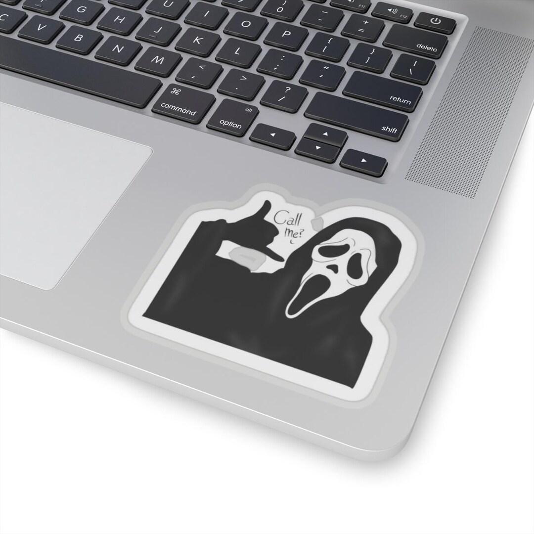 Scream Mask Sticker, Horror Movie Decal, Ghostface Sticker, Scary Movie ...