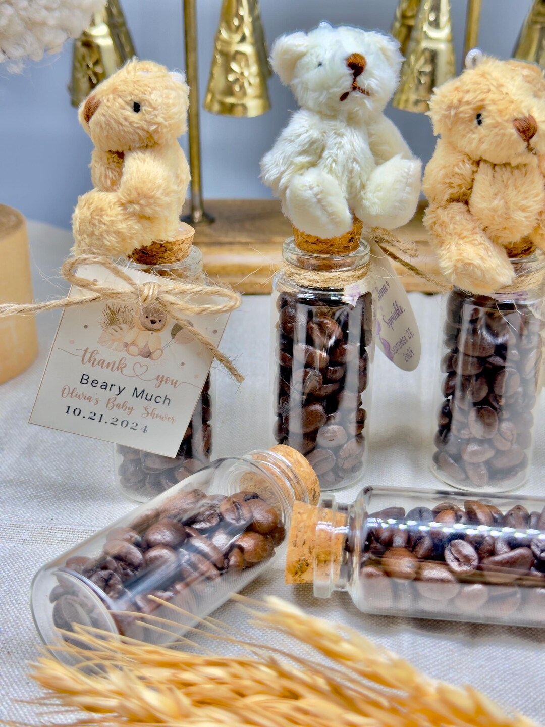 Big Bear Baby Shower Favors, We Can Bearly Wait Party Gifts for Guest ...