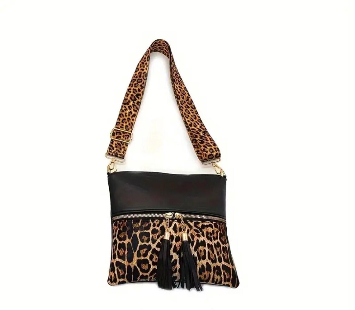 Cheetah Leopard Crossbody Handbags - Etsy