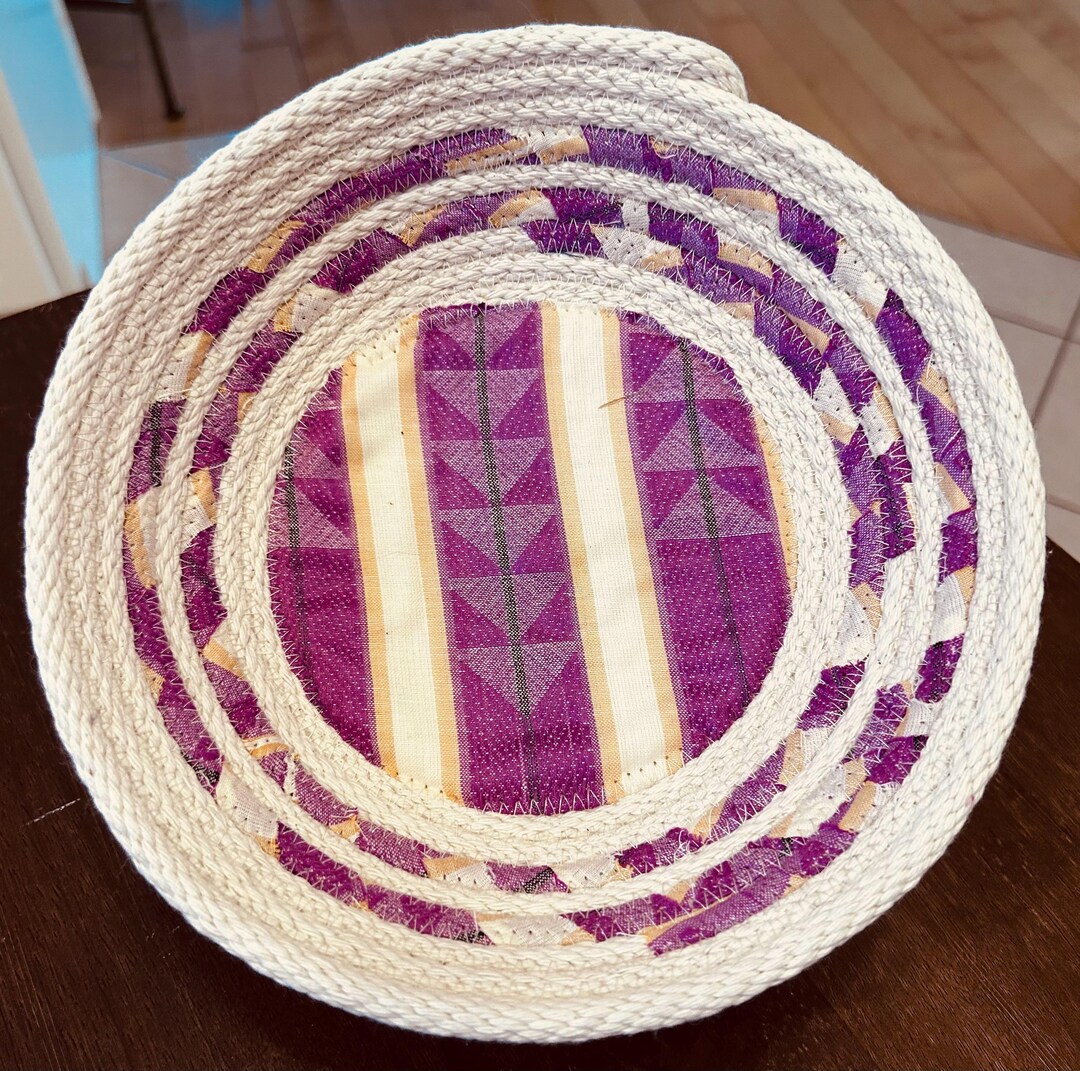Magenta Rope Bowl - Etsy