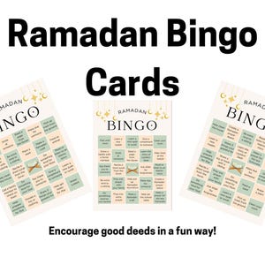 Ramadan Bingo Cards, Kindness Bingo, Good Deeds Bingo, Ramadan ...