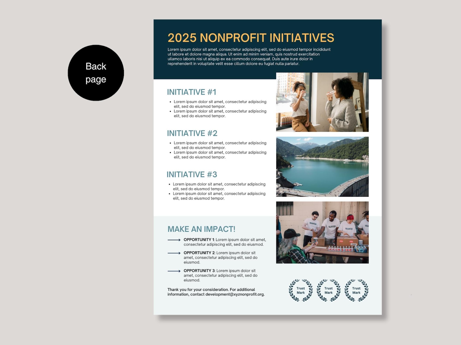 Nonprofit Case Statement Canva Template: US Letter and Bifold (both ...