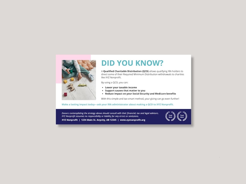 Editable QCD Info Slip Template: Nonprofit Marketing (canva, PDF ...