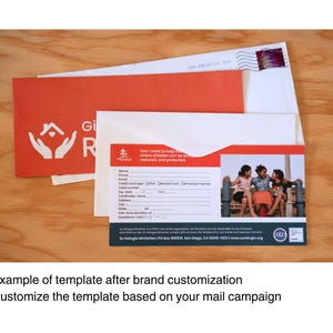 Donor Reply Card Editable Canva Template for Nonprofit Marketing - Etsy