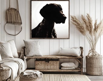 German Shorthaired Pointer Wall Art - GSP Wall Art - Digital Print - Etsy