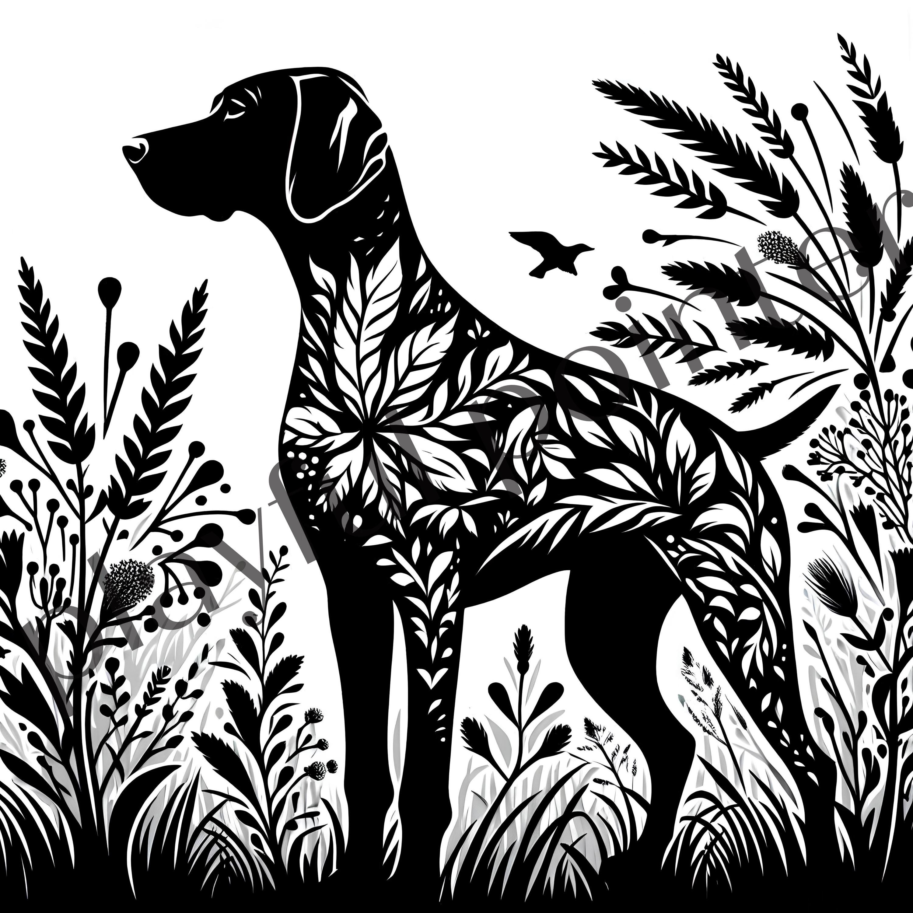 German Shorthaired Pointer Wall Art - GSP Wall Art - Digital Print - Etsy