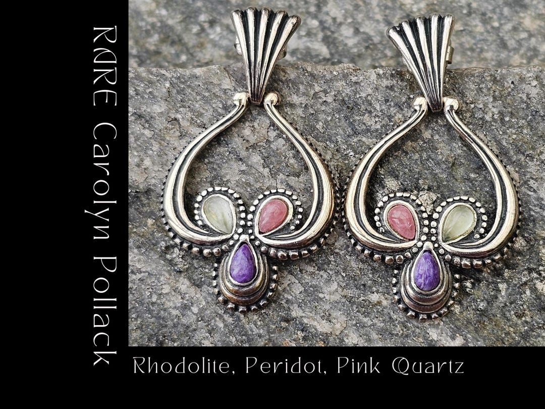 Carolyn Pollack Vintage Signature Relios Windsong Collection Earrings ...
