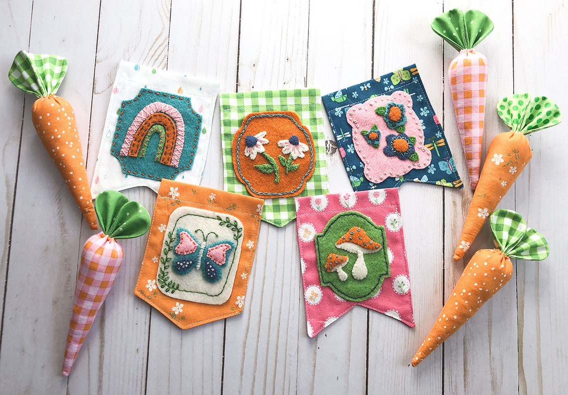 Pattern Spring Mini Banner PDF Pattern - Etsy