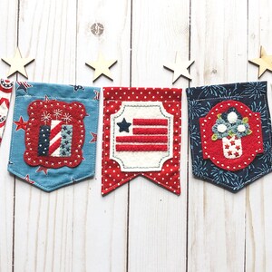 Patriotic Mini Banner PDF Pattern - Etsy