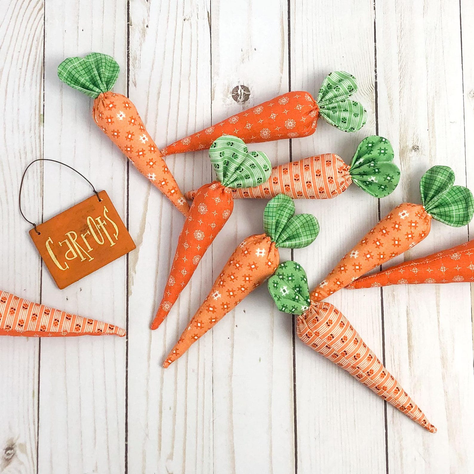 Fabric Carrots Printed Pattern - Etsy