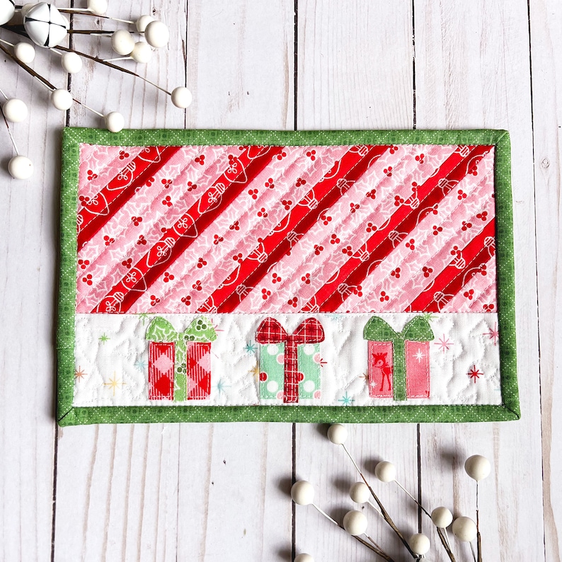 Christmas Mug Rug Pattern PDF - Etsy