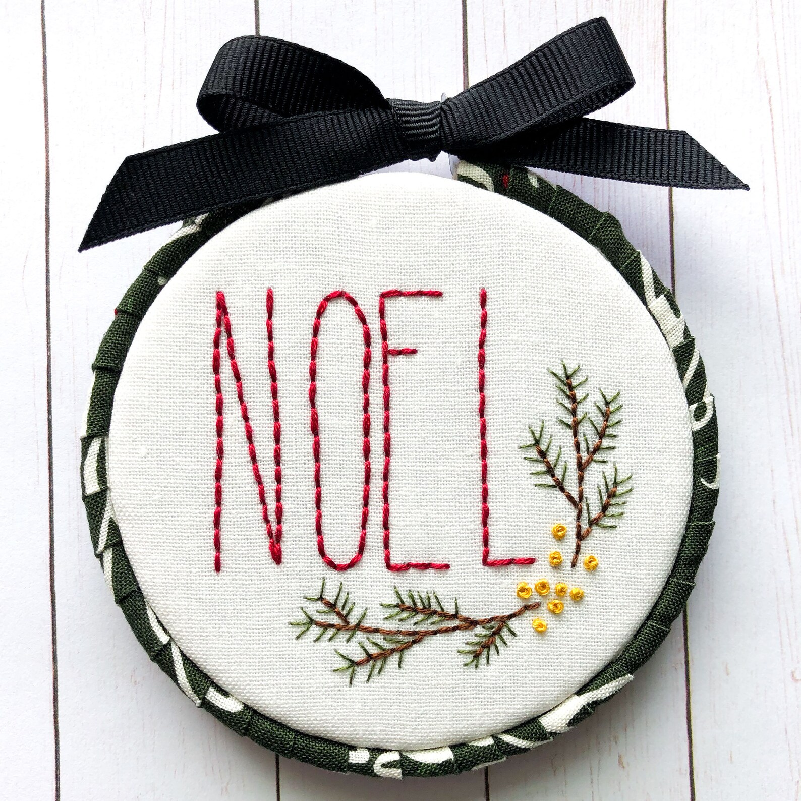 Pattern- Embroidered Word Ornament PDF Pattern - Etsy