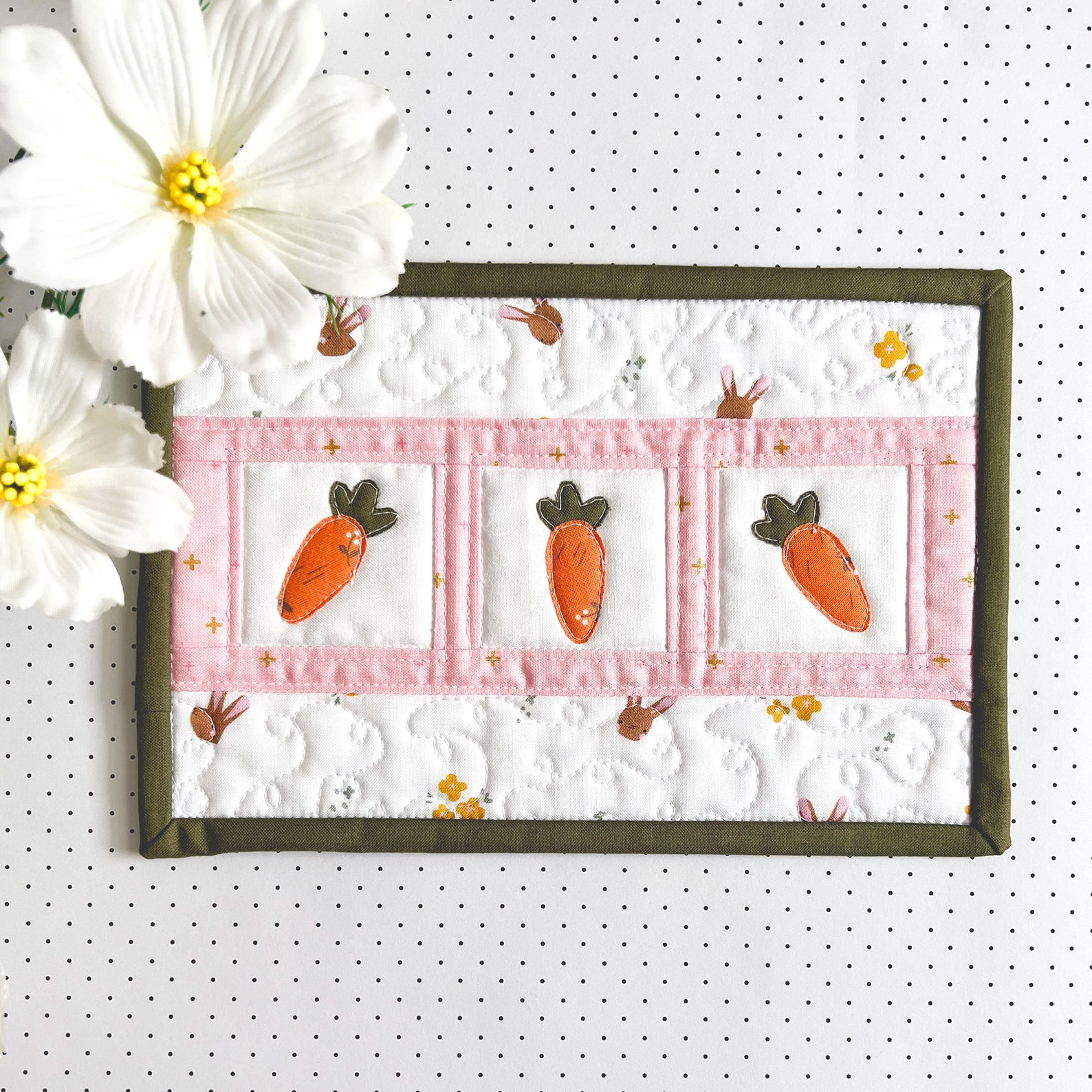 Spring Mug Rug PDF Pattern - Etsy