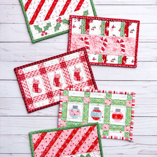 Christmas Mug Rug Pattern PDF - Etsy