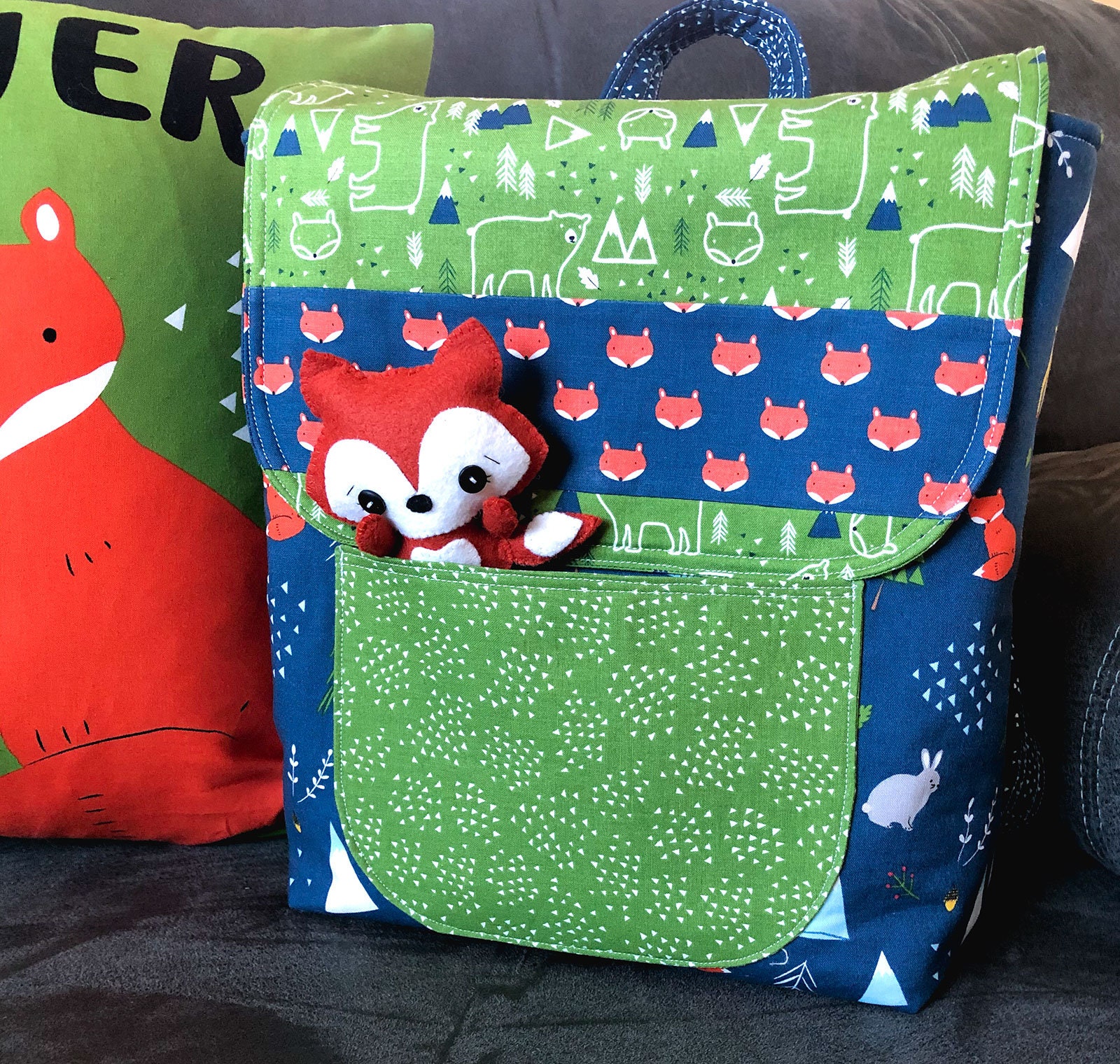 Child Sized Backpack PDF Pattern - Etsy Australia