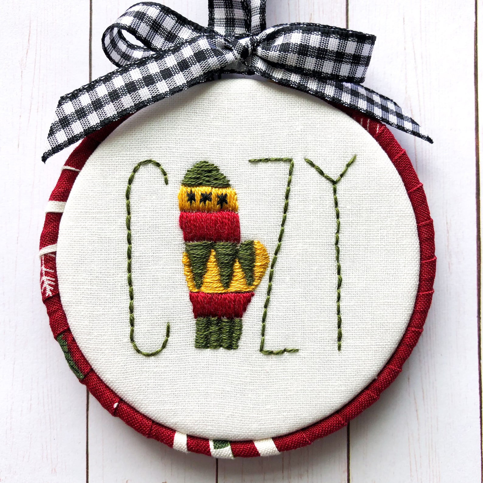 Pattern- Embroidered Word Ornament PDF Pattern - Etsy