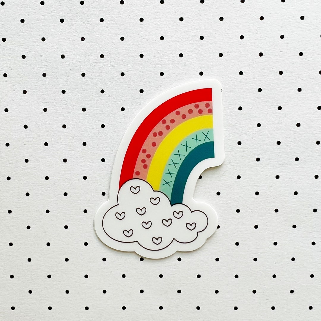 Half Rainbow Sticker - Etsy