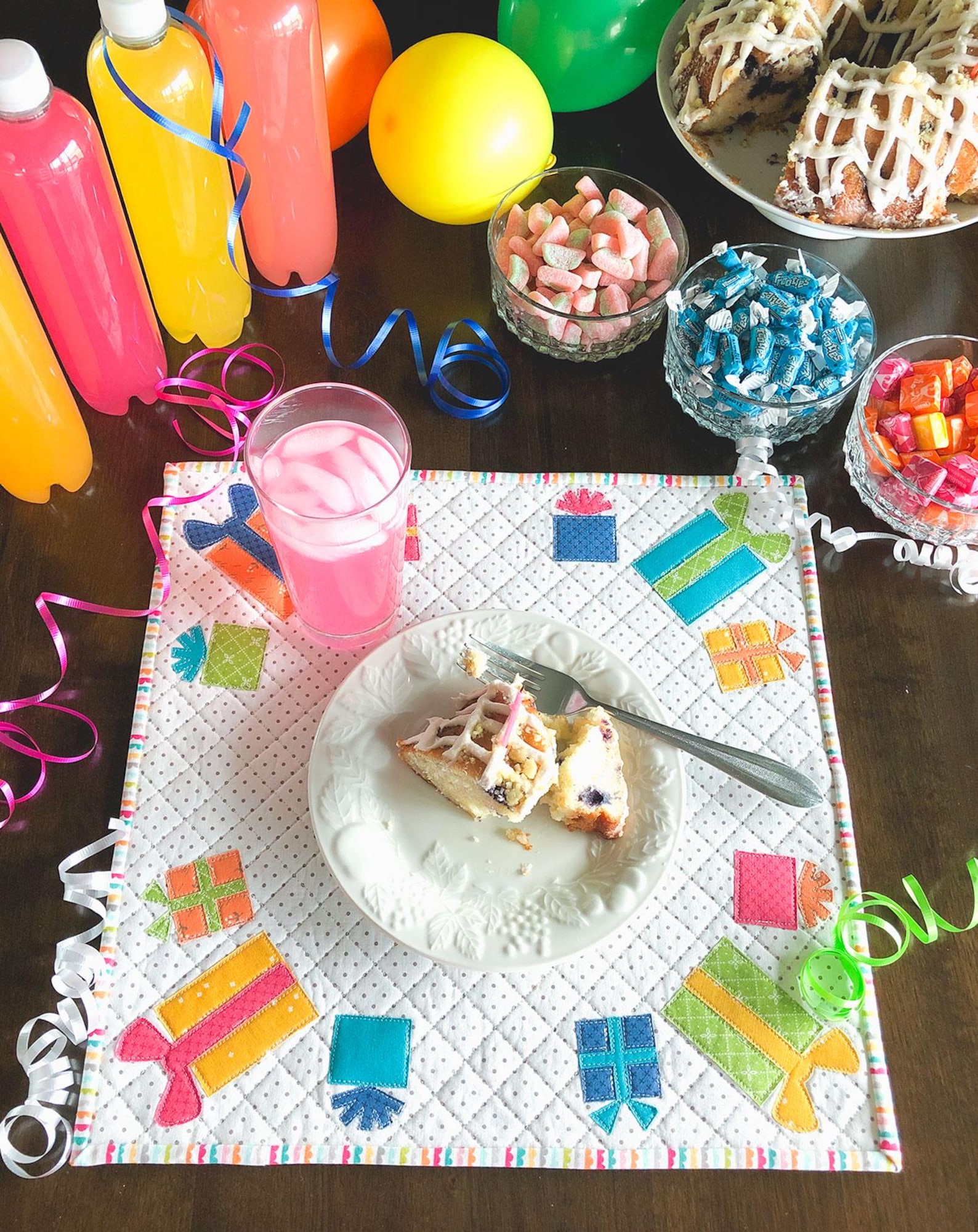 Happy Birthday Table Topper/placemat PDF Sewing Pattern With Raw Edge ...