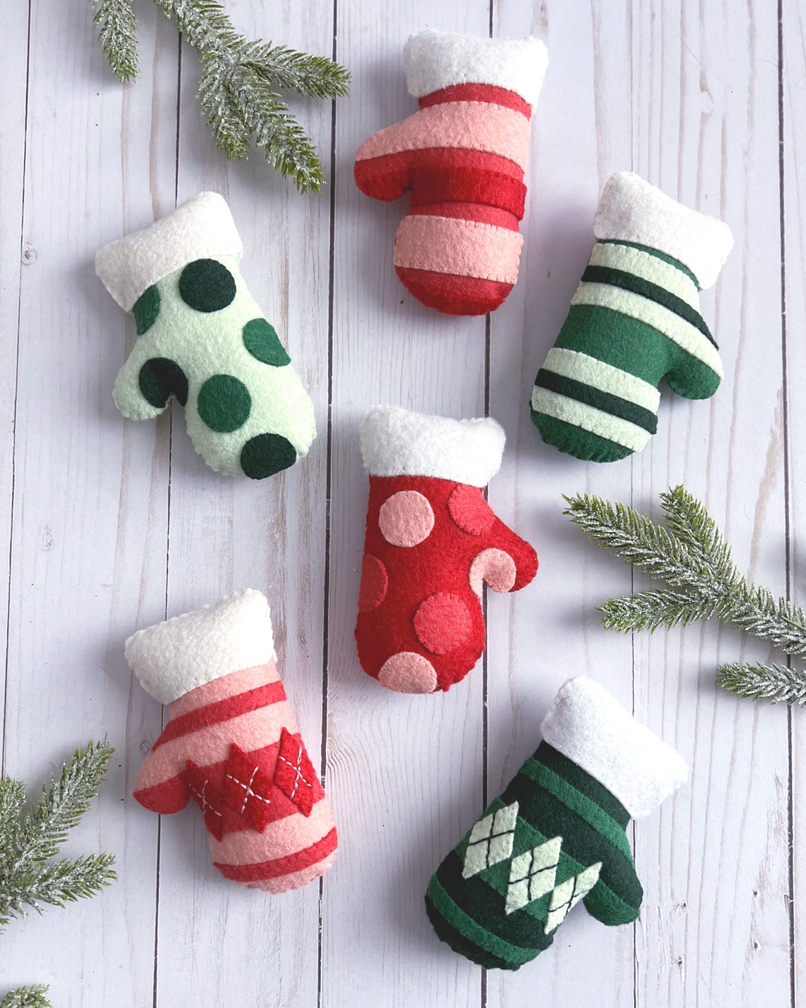 Mitten Ornament/ Garland Pattern PDF - Etsy