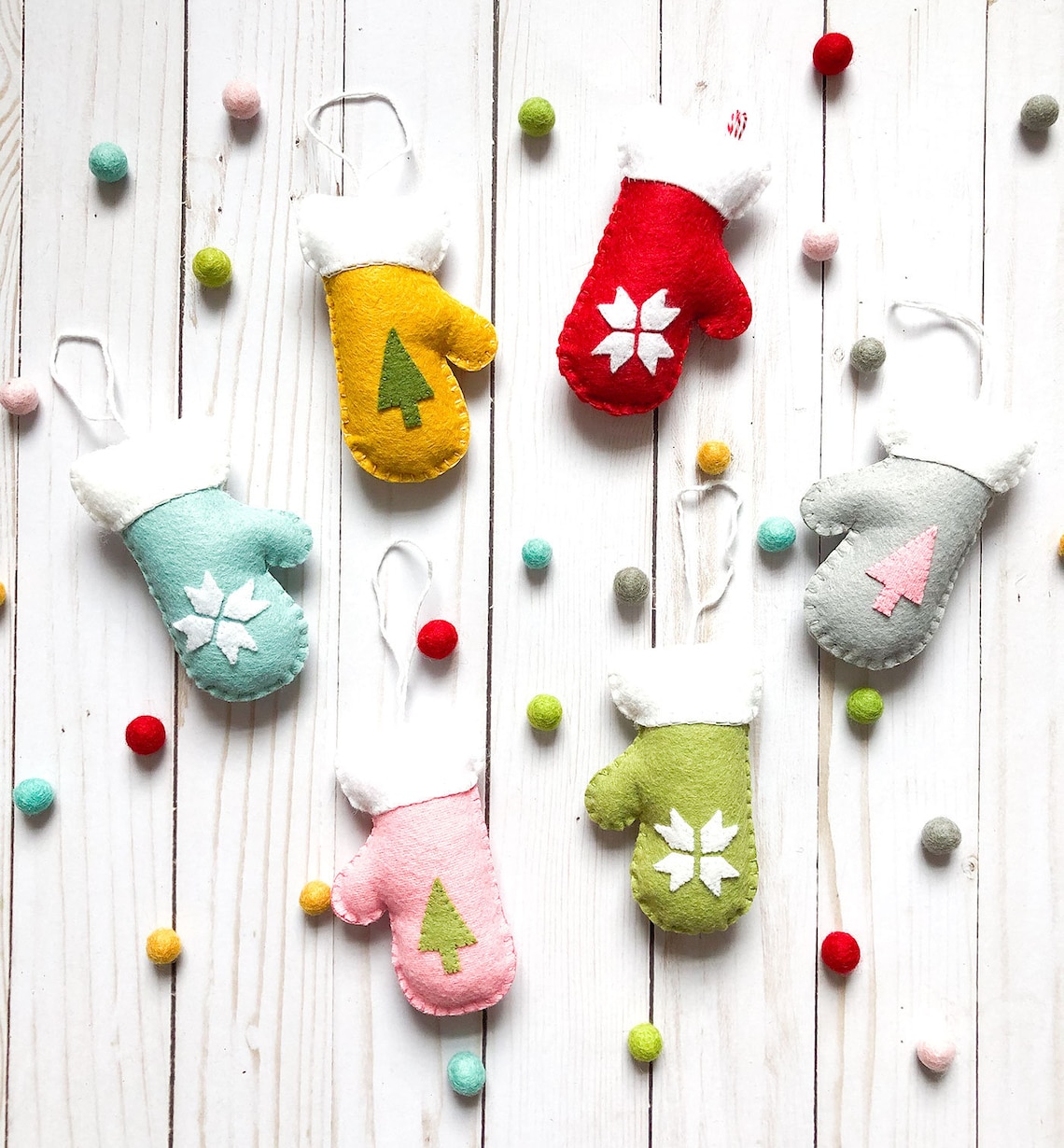 Mitten Ornament/ Garland Pattern PDF - Etsy