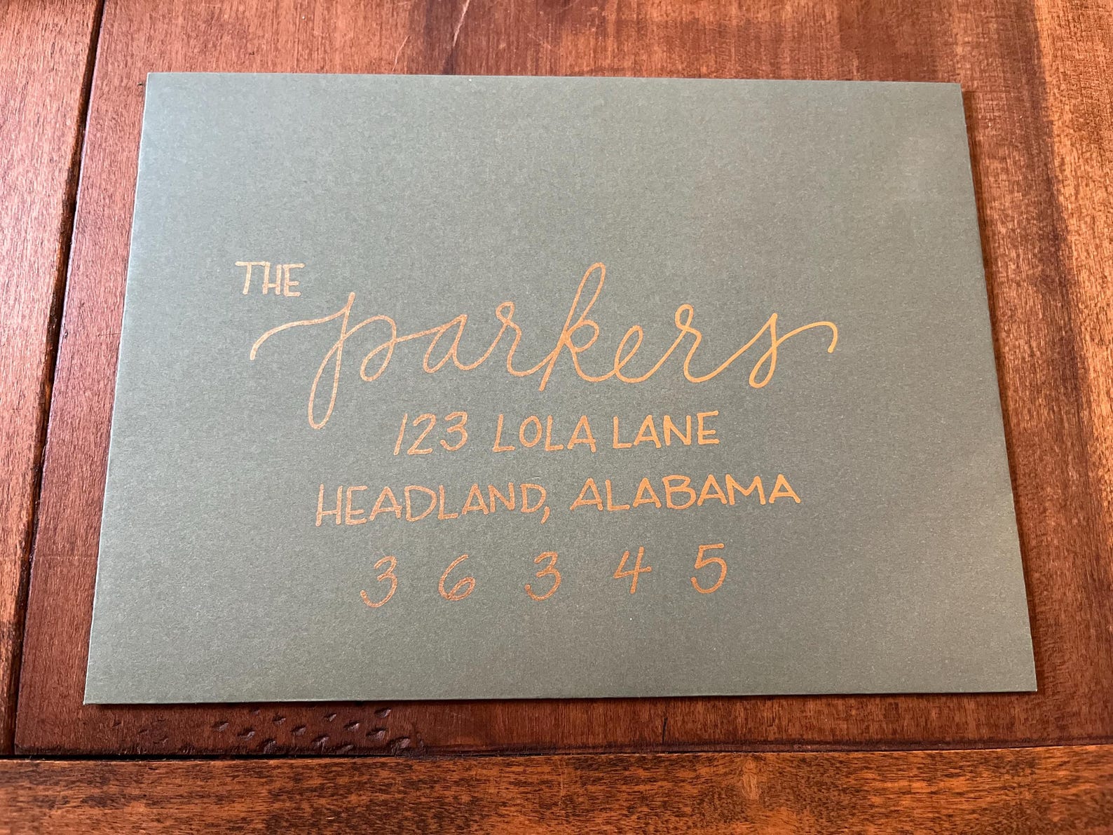 Hand Lettered Envelopes | Christmas Holiday Card Envelopes, Wedding ...