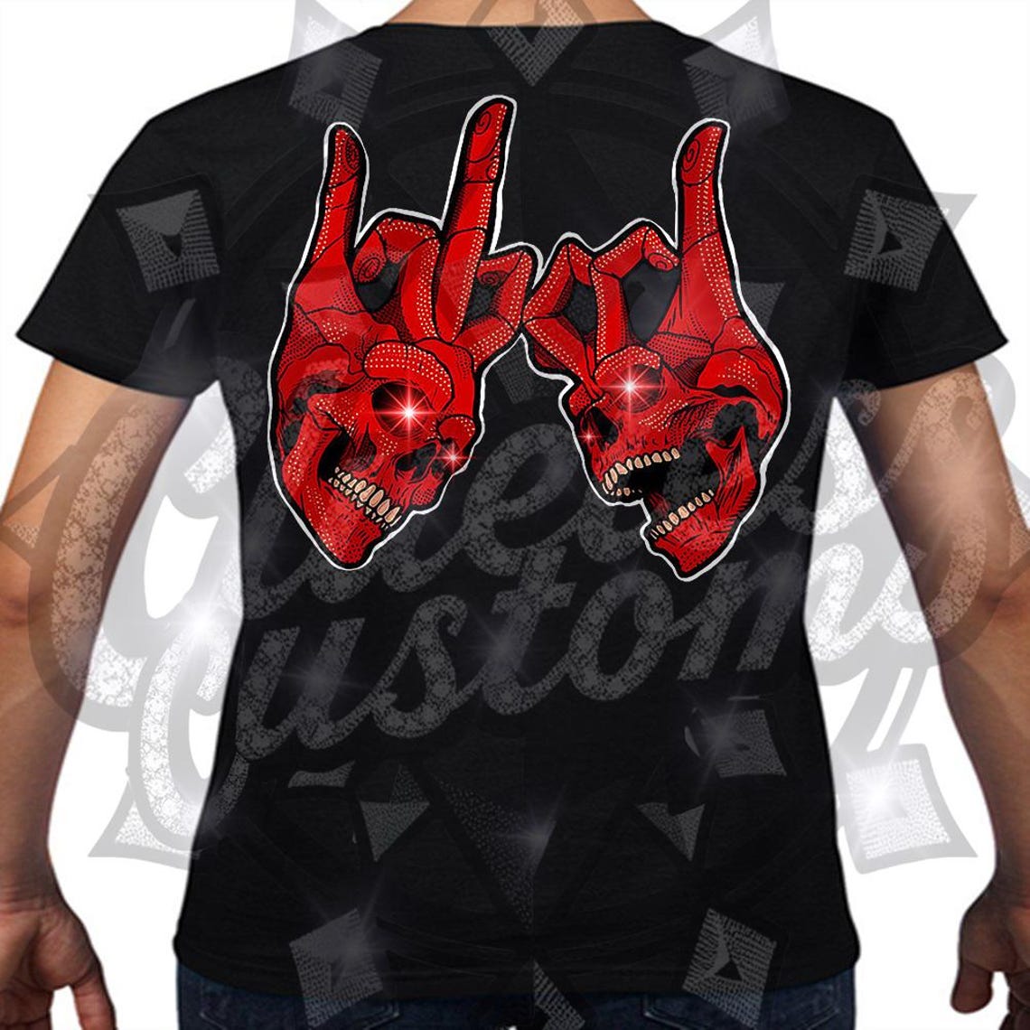 Blood Gang Hand Sign, Gang Sign, Blood Skull, PNG, Sublimation, T-shirt ...