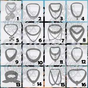 16 RARE Fivem Chain Models︱pack 4︱low Poly︱high Quality︱blender Ready ...