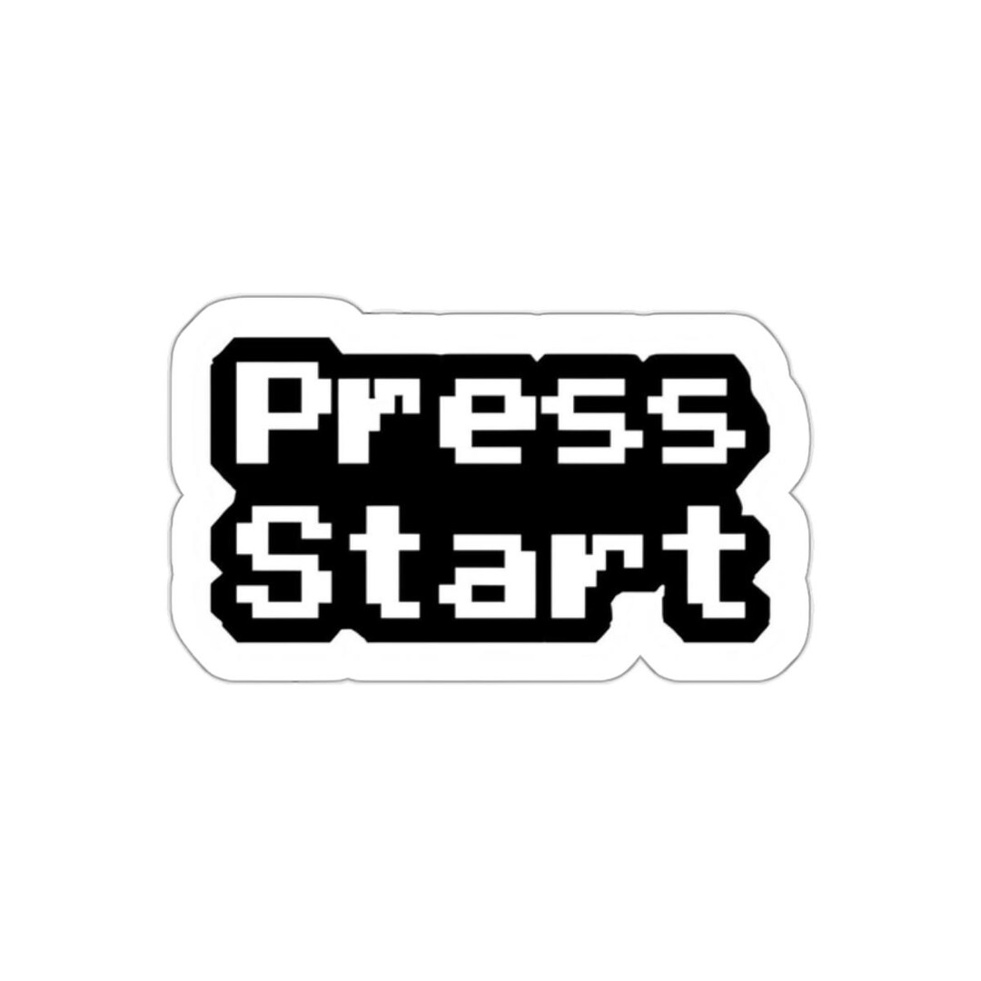 Press Start Stickers - Etsy