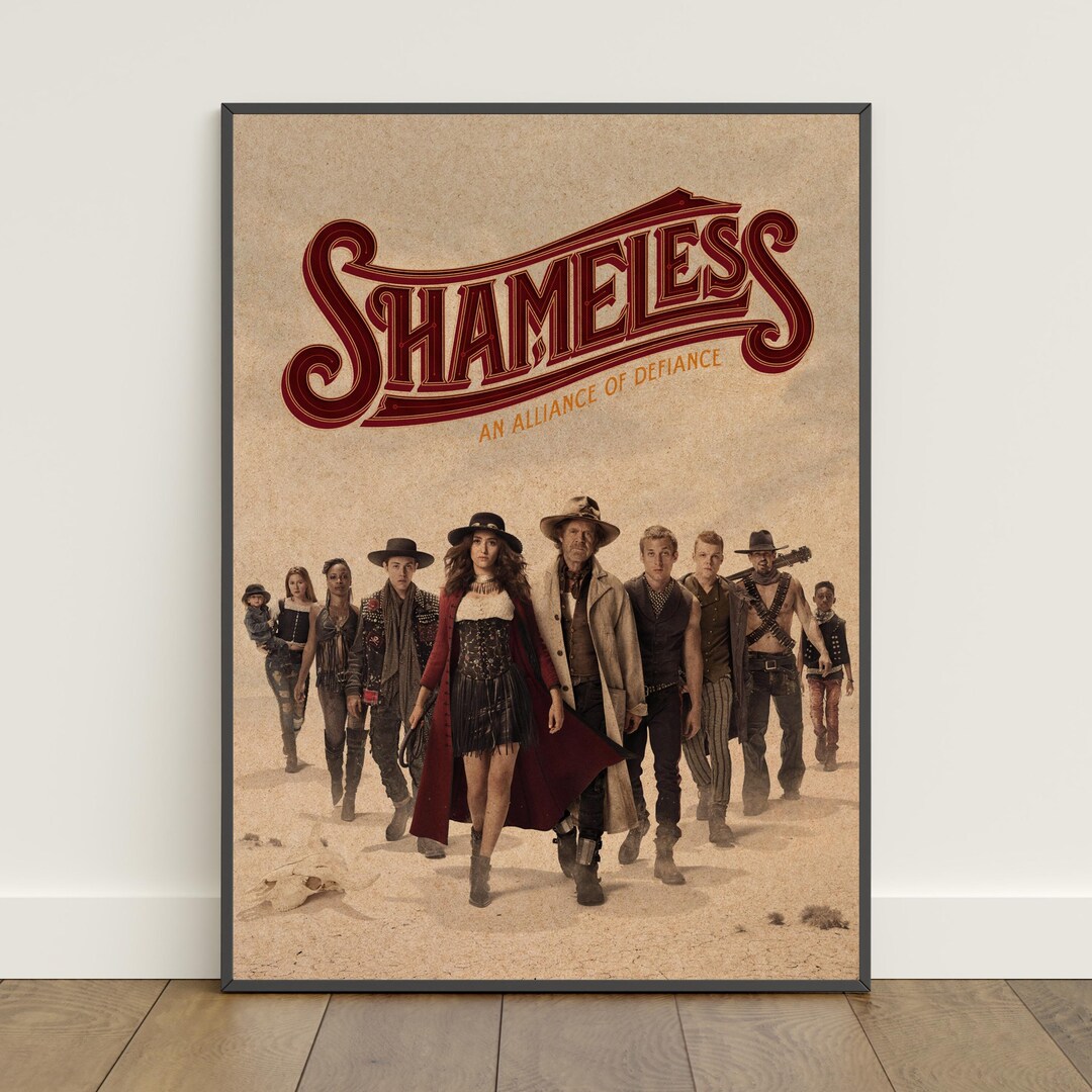 Shameless Poster | Retro Print | Wall Art | Kraft Paper Print | Home ...