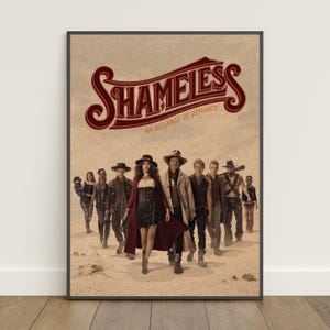 Shameless Poster | Retro Print | Wall Art | Kraft Paper Print | Home ...