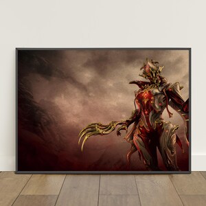 Warframe Poster | Retro Print | Wall Art | Kraft Paper Print | Home ...