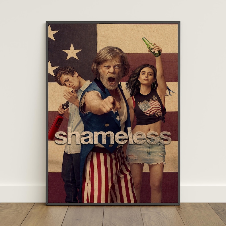 Shameless Poster Retro Print Wall Art Kraft Paper Print Home Decor Gift ...