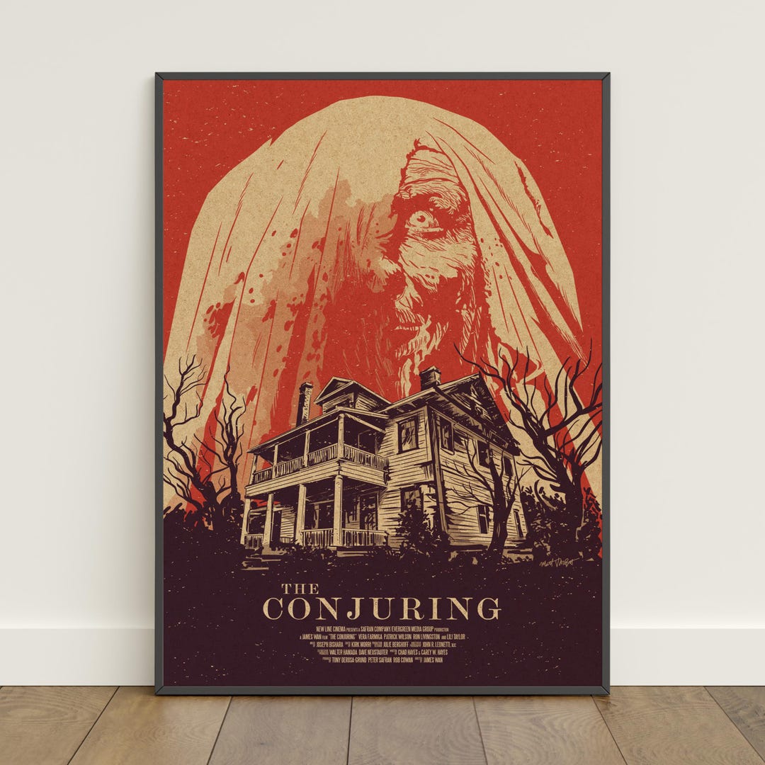 The Conjuring Poster | Retro Print | Wall Art | Kraft Paper Print ...