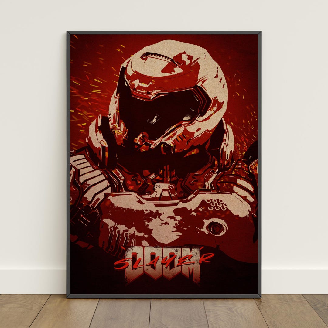 Doom Poster Retro Print Wall Art Kraft Paper Print Home Decor Gift ...