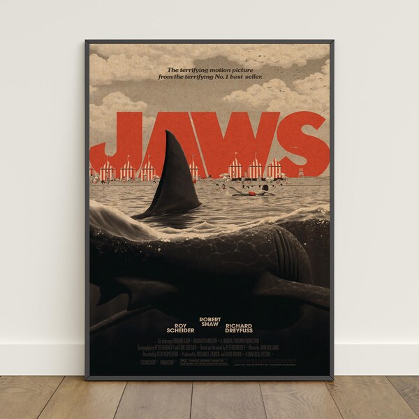 Jaws Poster - Etsy