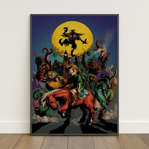 The Legend of Zelda Poster | Retro Print | Wall Art | Kraft Paper Print ...