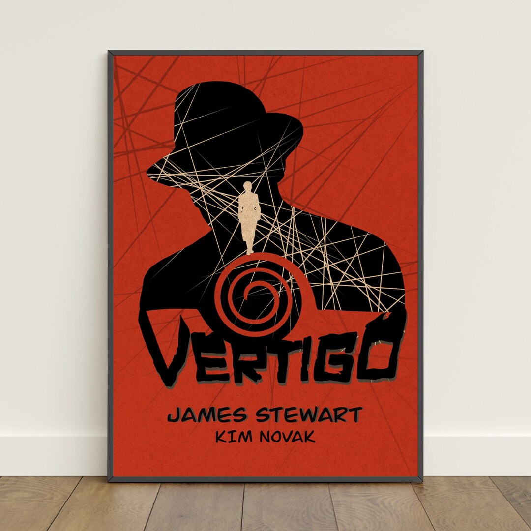 Vertigo Poster | Retro Print | Wall Art | Kraft Paper Print | Home ...