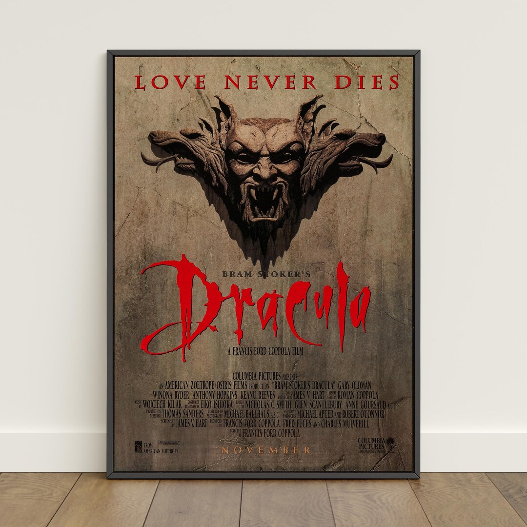 Dracula Poster | Retro Print | Wall Art | Kraft Paper Print | Home ...