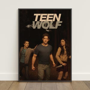 Teen Wolf Poster | Retro Print | Wall Art | Kraft Paper Print | Home ...