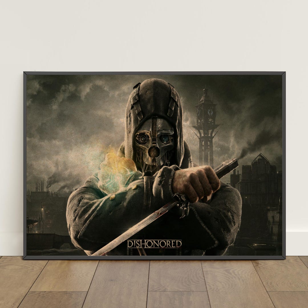 Dishonored Poster | Retro Print | Wall Art | Kraft Paper Print | Home ...