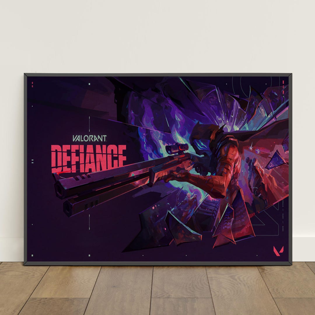 Valorant Poster | Retro Print | Wall Art | Kraft Paper Print | Home ...