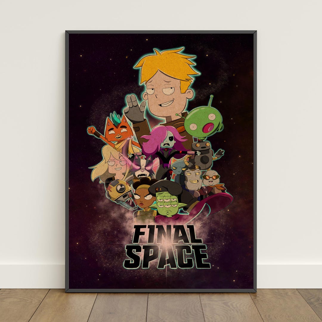 Final Space Poster | Retro Print | Wall Art | Kraft Paper Print | Home ...