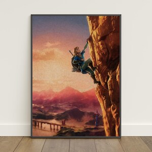 The Legend of Zelda Poster | Retro Print | Wall Art | Kraft Paper Print ...