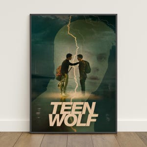 Teen Wolf Poster | Retro Print | Wall Art | Kraft Paper Print | Home ...