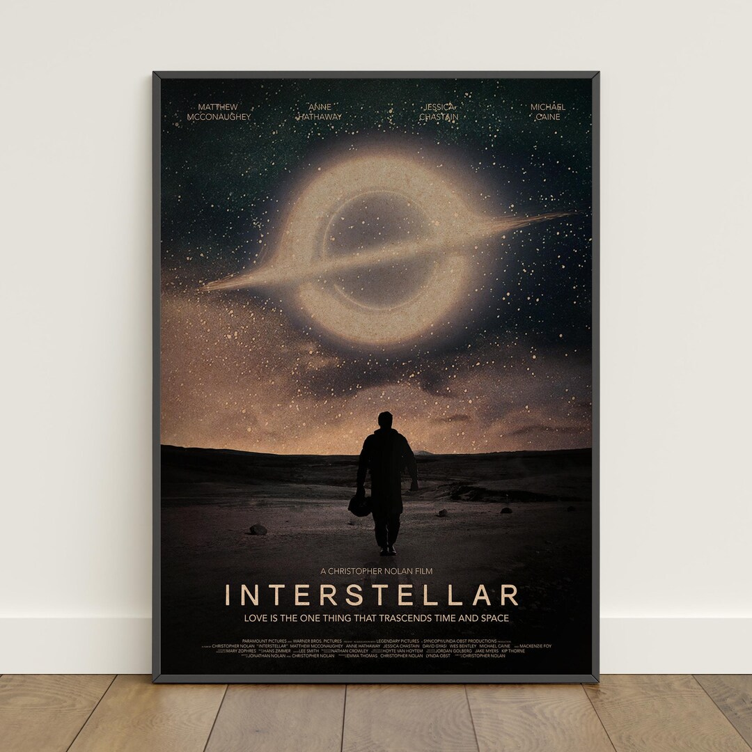 Interstellar Poster | Retro Print | Wall Art | Kraft Paper Print | Home ...