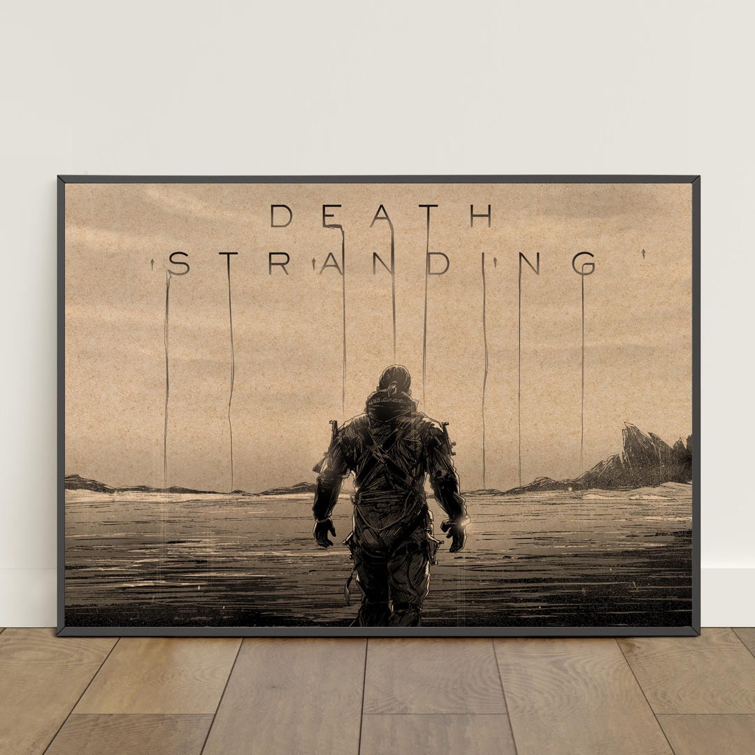 Death Stranding Poster | Retro Print | Wall Art | Kraft Paper Print ...