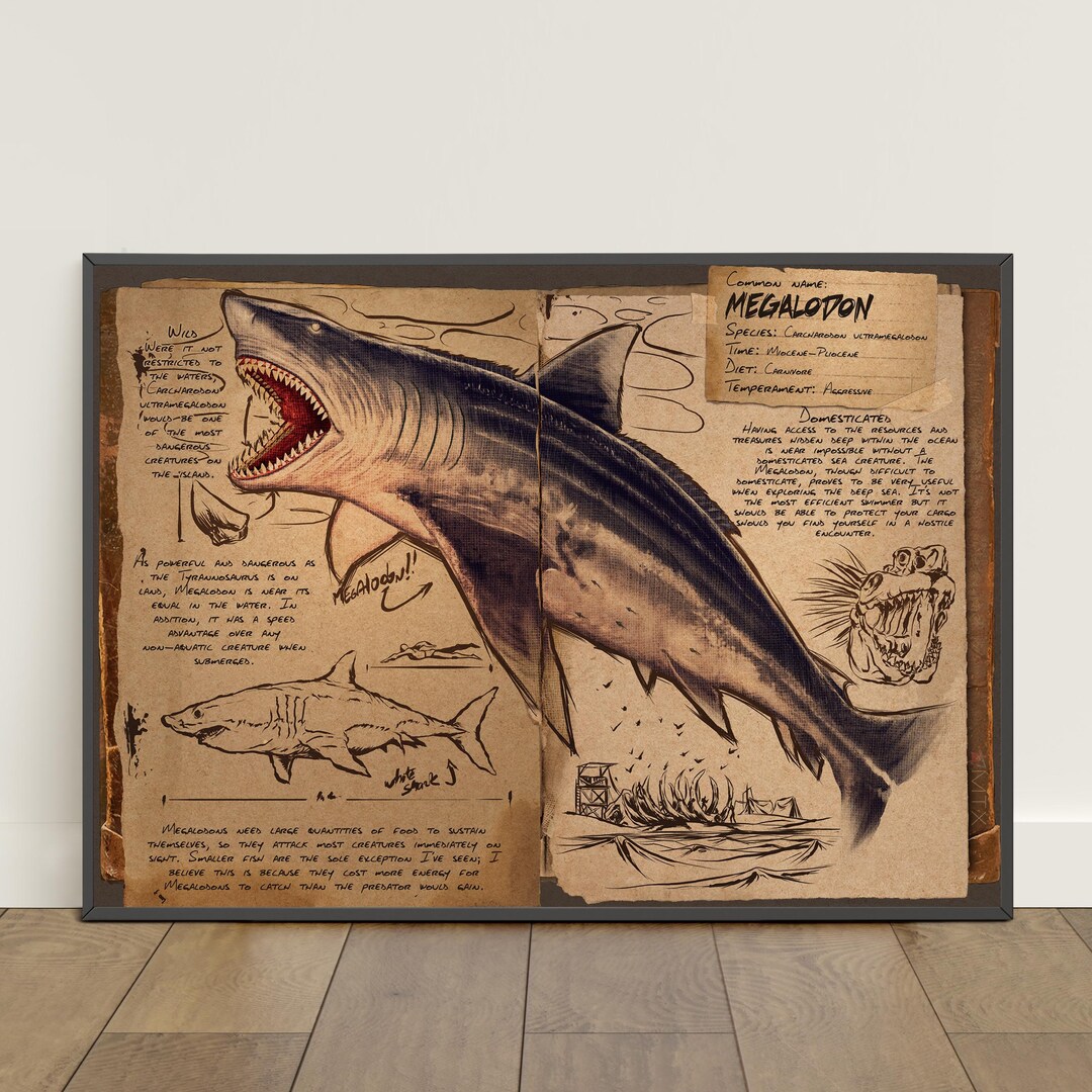 Ark Survival Evolved Poster | Retro Print | Wall Art | Kraft Paper ...