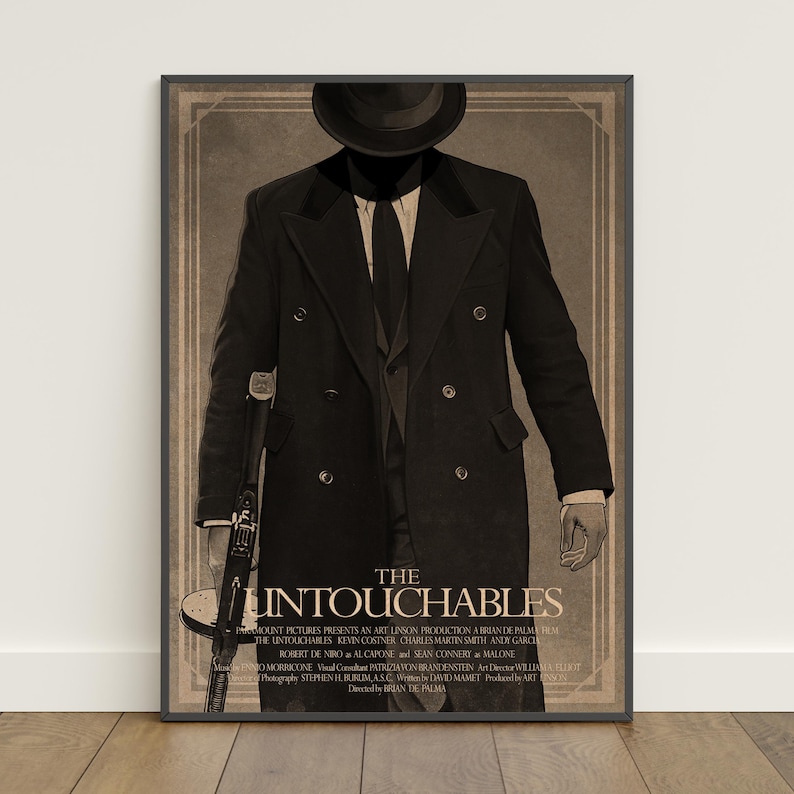 The Untouchables Poster Retro Print Wall Art Kraft Paper Print Home ...